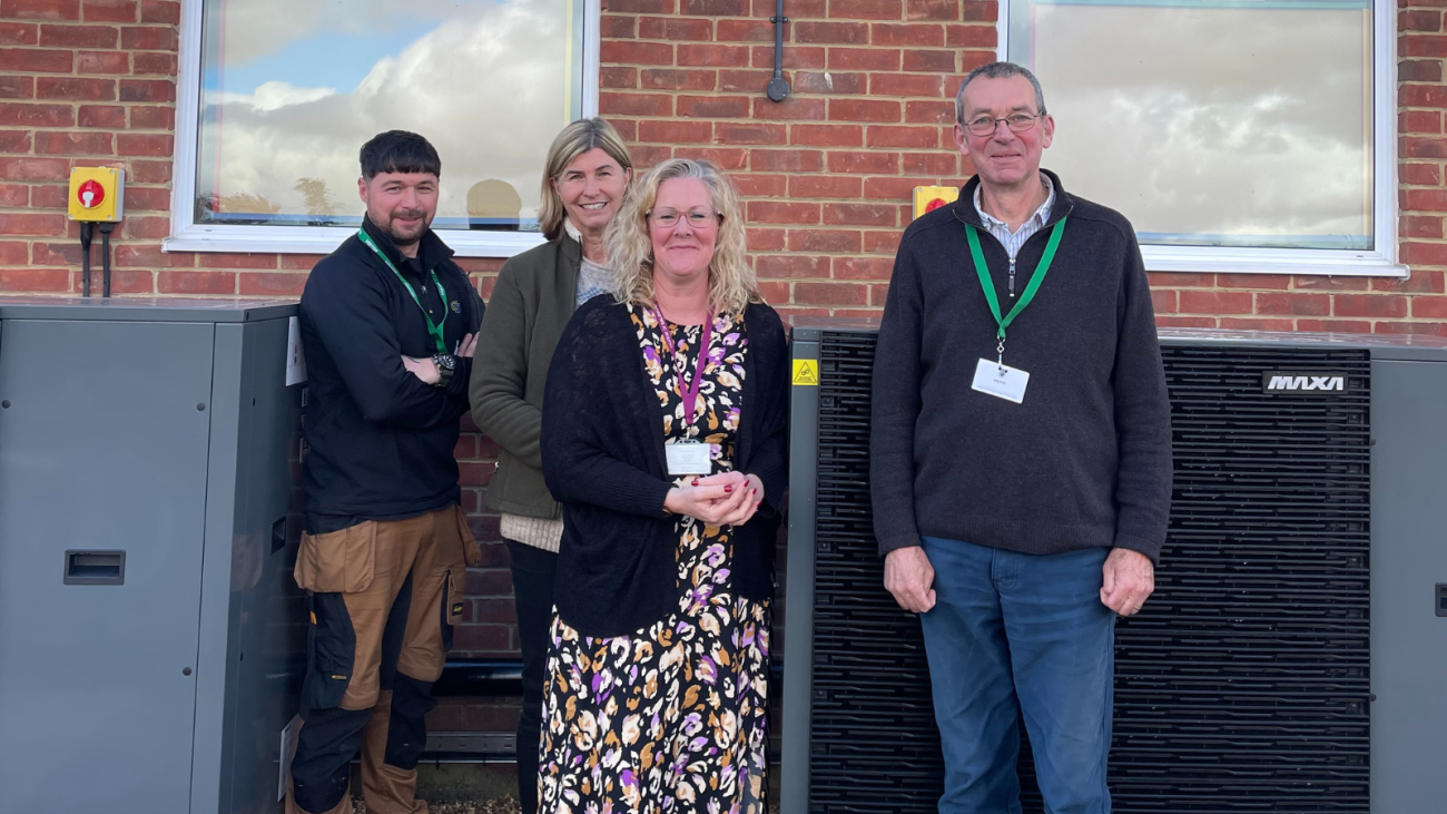Wiltshire children celebrate new green works at their village school ...